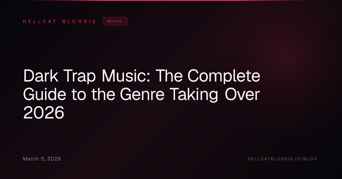 Dark Trap Music: The Complete Guide to the Genre Taking Over 2026 ...